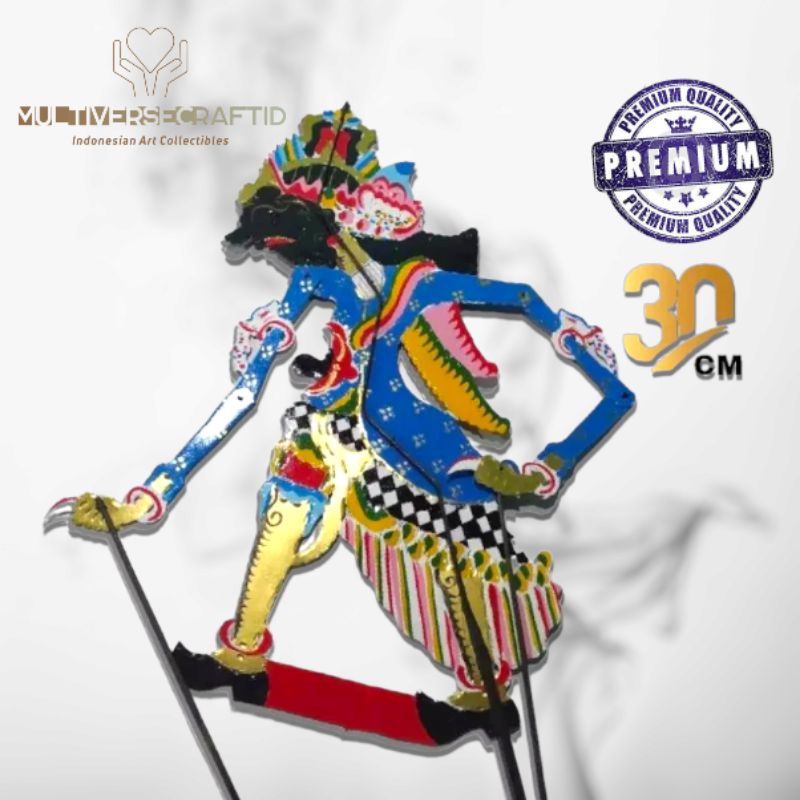Jual Miniatur Wayang Kulit Asli 30cm Batara Bayu Ukuran Mini Bahan ...