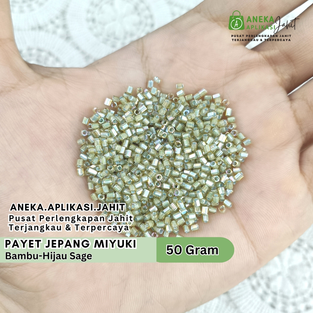 Jual 50 GRAM PAYET JEPANG MIYUKI BAMBU 359 HIJAU SAGE | Shopee Indonesia