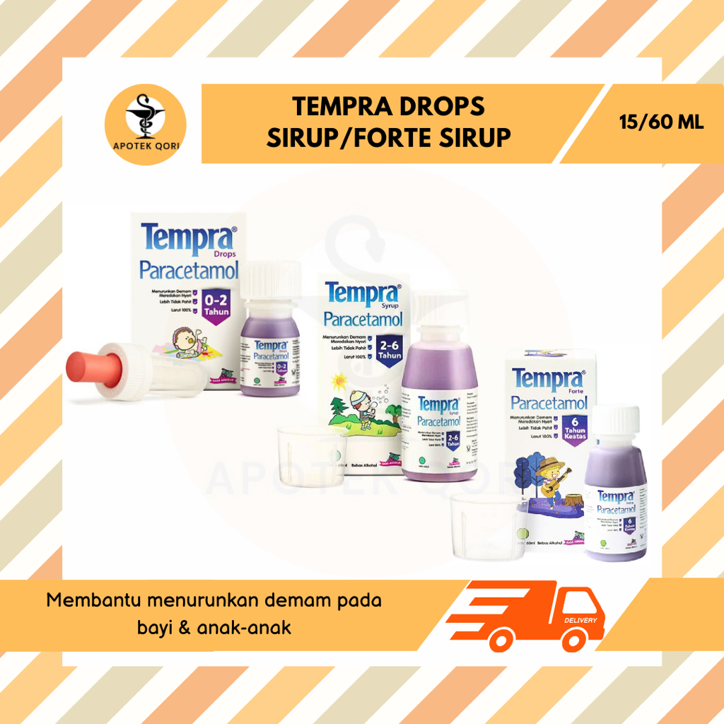 Jual TEMPRA DROPS/TEMPRA SIRUP/TEMPRA SIRUP FORTE/PARACETAMOL/DEMAM ...