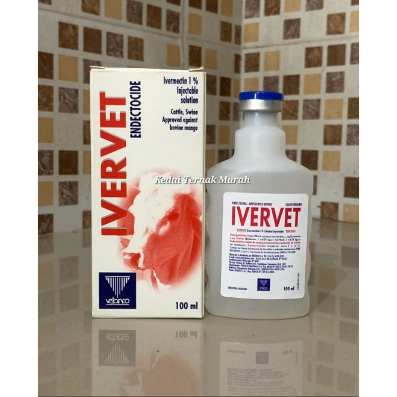 Jual Ivervet 100ml inj Obat Anti Parasit Cacing Kutu Gudik Caplak Sapi ...
