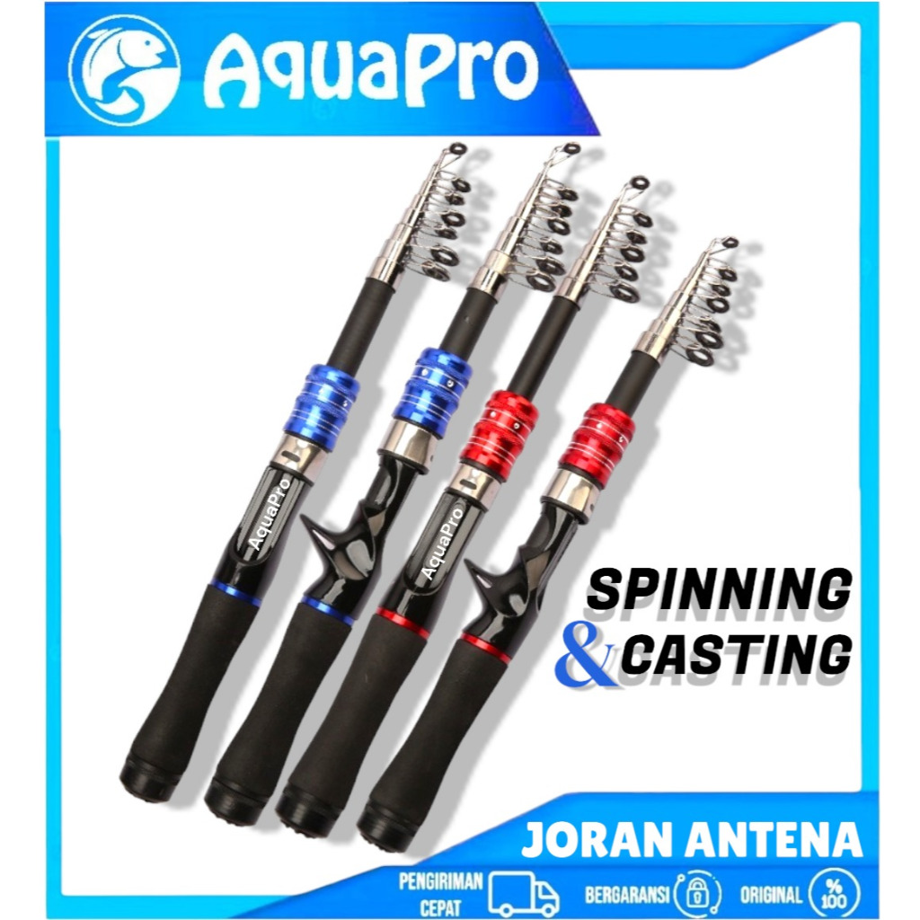 Jual AquaPro Joran Pancing Antena 1.5m-1.8m Joran Pancing Spinning ...