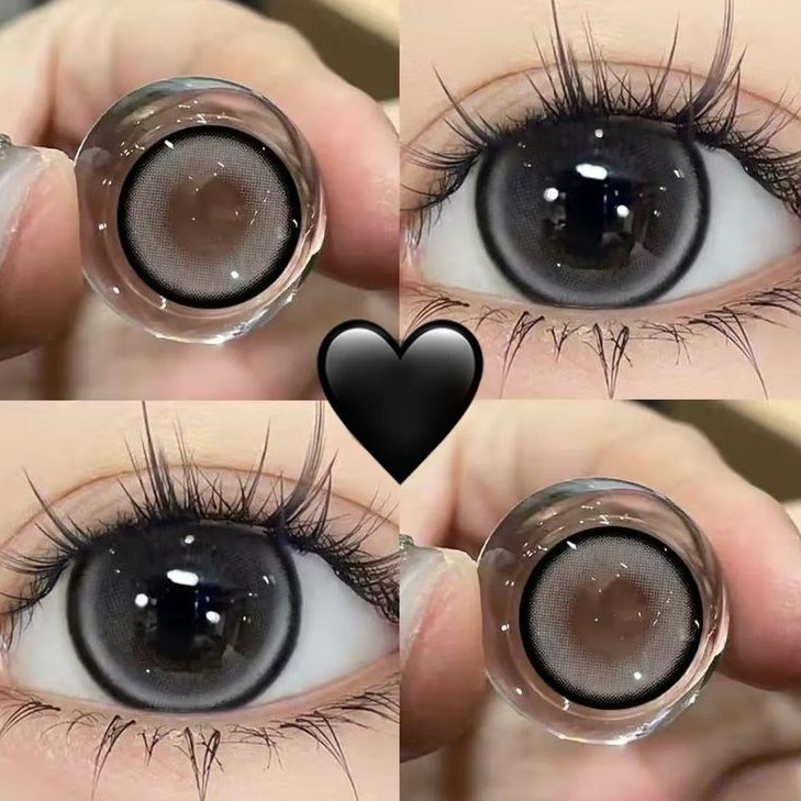 Jual J4 Softlens Hitam Keabu-abuan 14,8 MM Mata Barbie Normal Minus ...