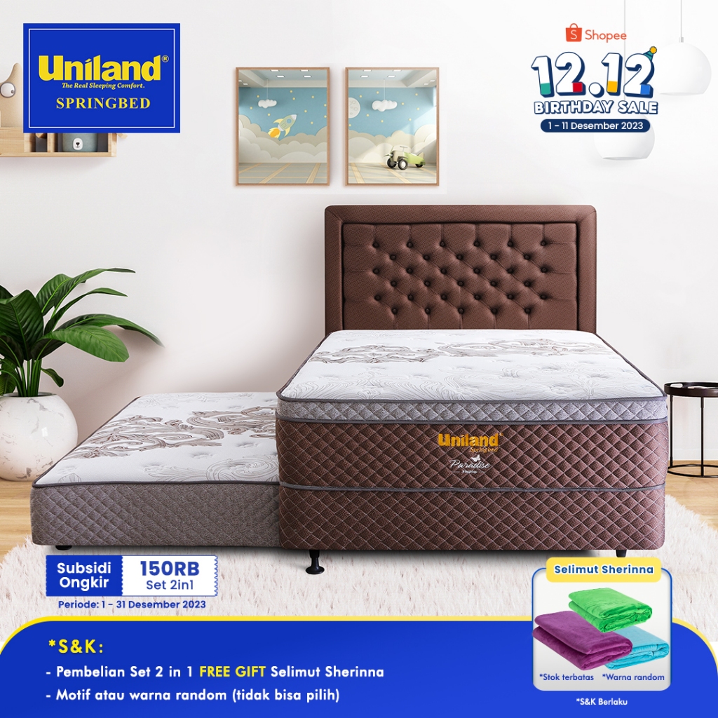 Jual Uniland Springbed 2 in 1 Rivera Plushtop Lorenz - Kasur Spring Bed ...