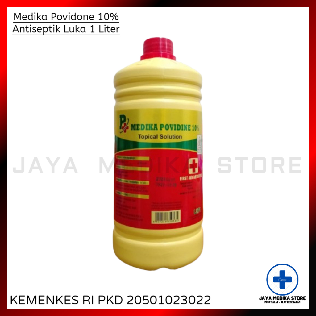 Jual Povidone iodine 1 Liter / iodine povidone 10% / Medika Povidine ...