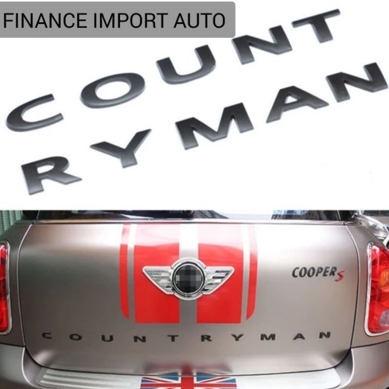 Jual Emblem Tulisan Mini Cooper COUNTRYMAN Emblem Bagasi Mini Cooper ...