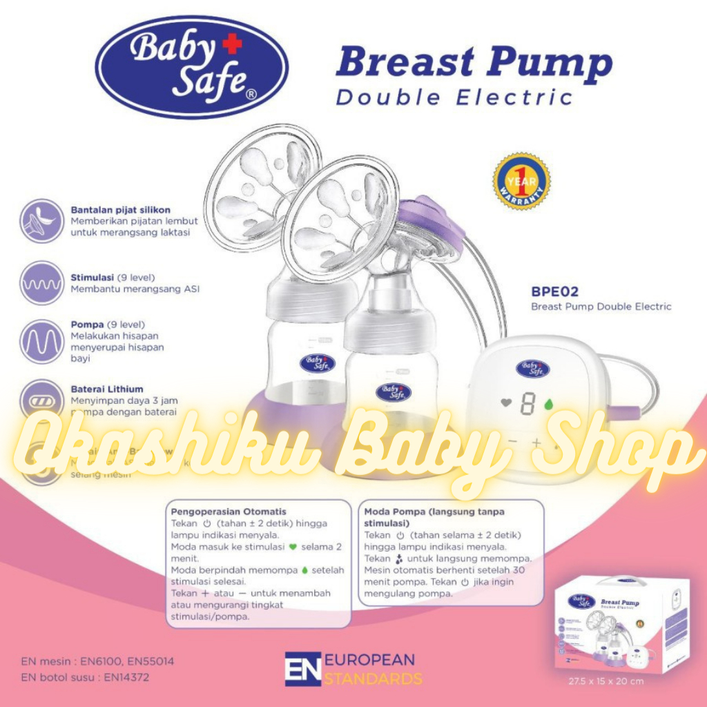Jual Pompa Asi Baby Safe Breast Pump Double Electric / Pompa Asi ...