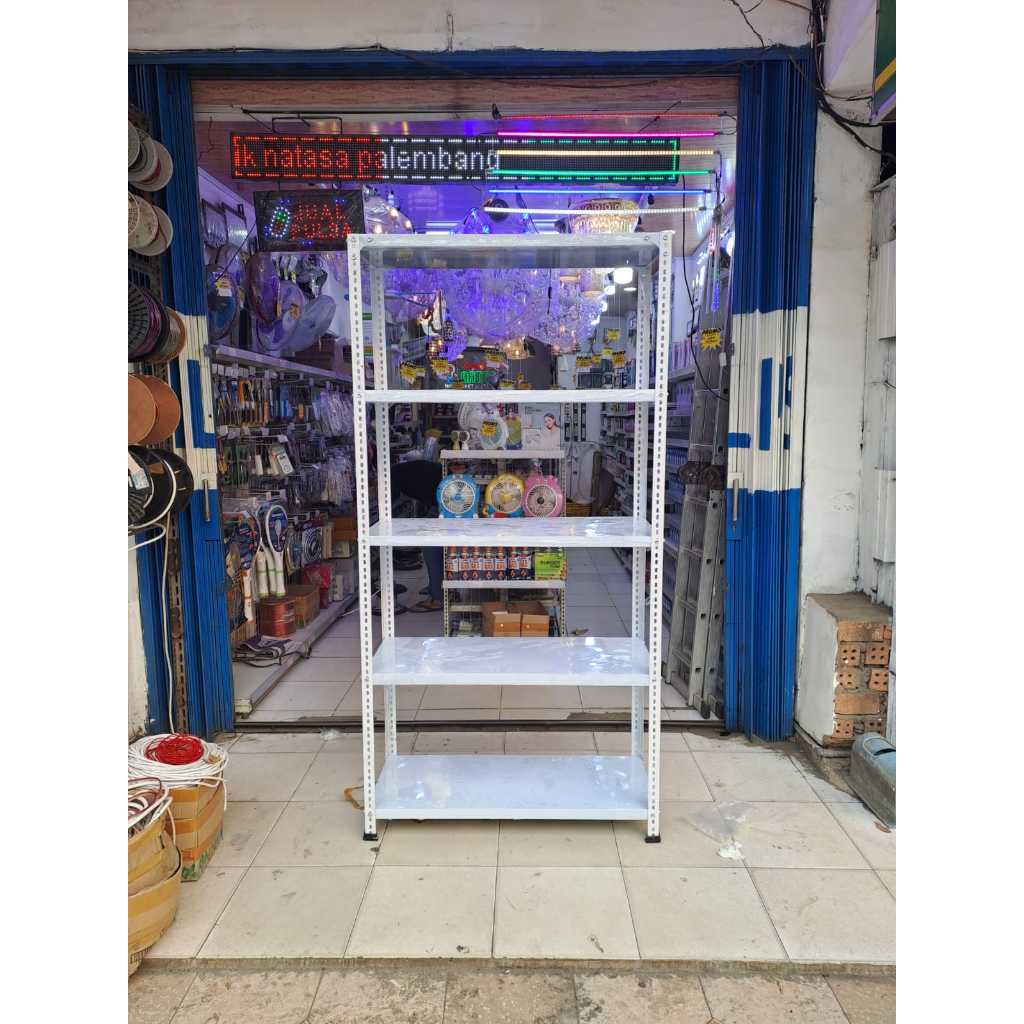 Jual RAK GUDANG BESI 5 SUSUN SERBAGUNA UKURAN P100 X L 40 X T200 RAK ...