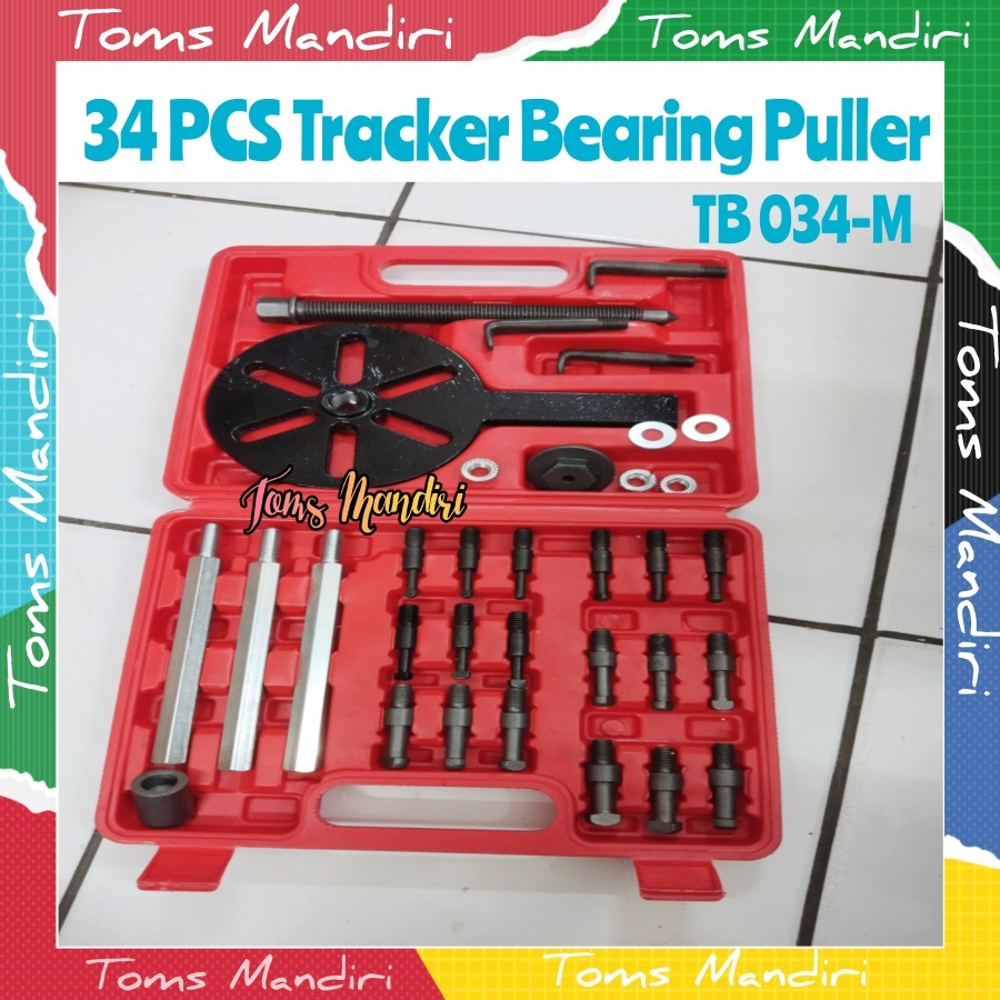 Jual 34 PCS Tracker Bearing Puller Separator Set / Alat Cabut Bearing ...