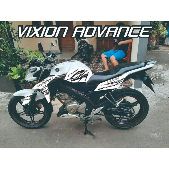 Jual COD STRIPING BODY MOTOR YAMAHA V-IXION 150 NVA PUTIH VARIASI MOTOR ADVANCE 150 EXCTER PUTIH ...