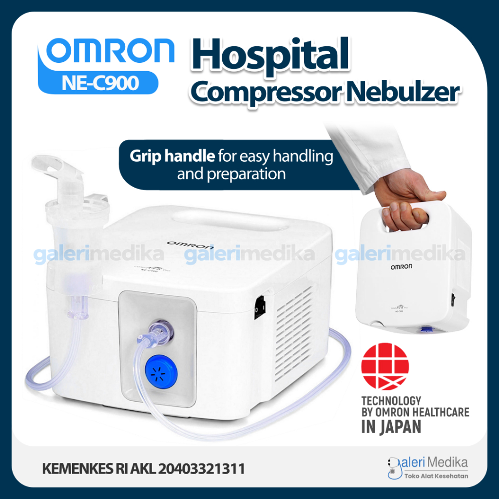 Jual Hospital Compressor Nebulizer Omron NE-C900 / NE C900 / NEC900 - Alat Terapi Uap | Shopee ...