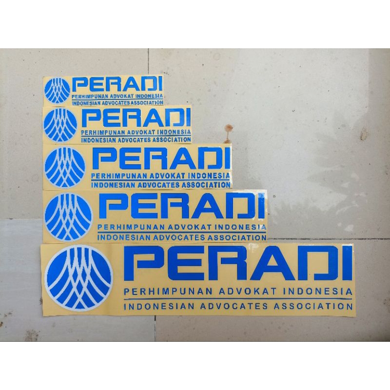Jual Stiker Peradi Logo Baru 2 Warna Full Reflective | Shopee Indonesia