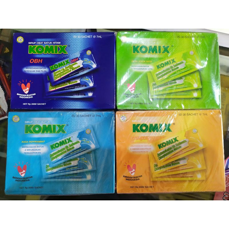 Jual Komix Obat Batuk (1 box isi 30 sachet) | Shopee Indonesia