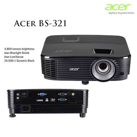 Jual Proyektor Projector ACER BS-321 WXGA 4800 ANSI Lumens VGA HDMI ...