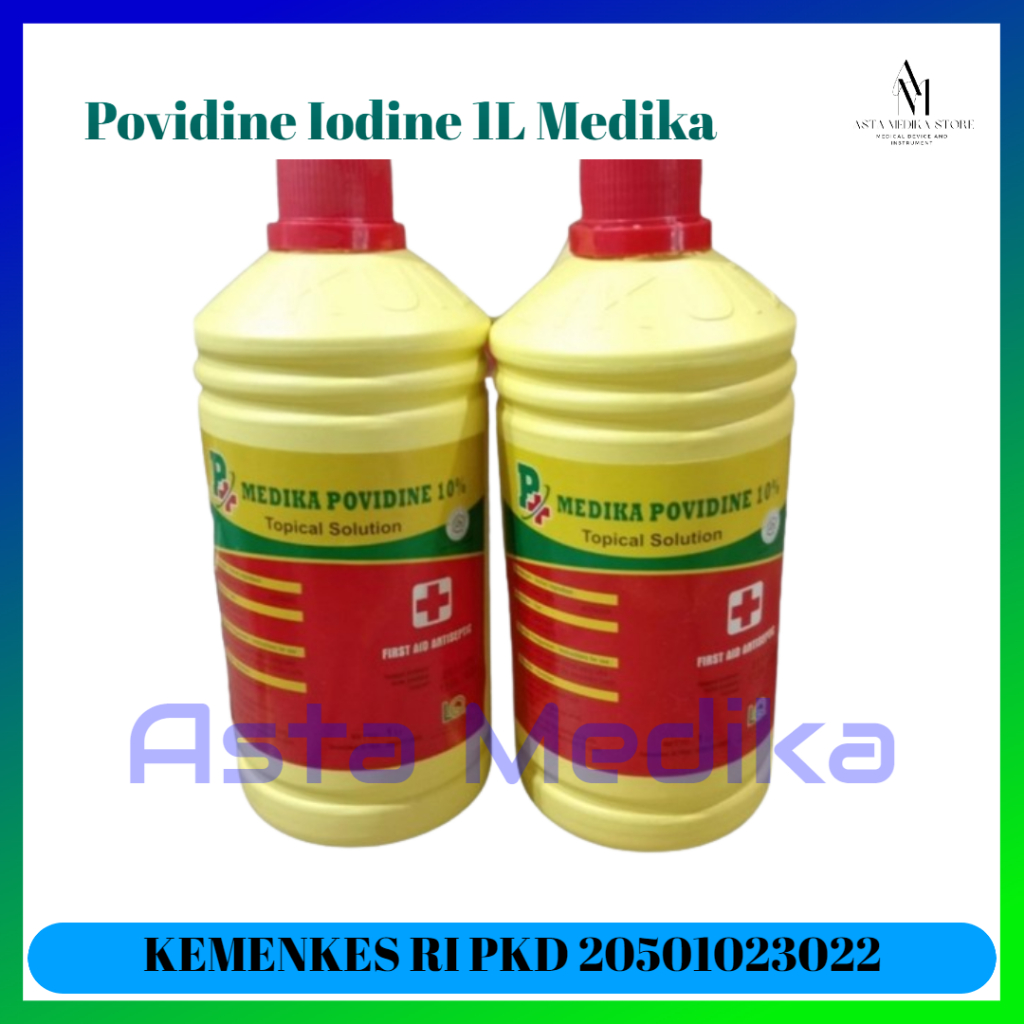 Jual Medika Povidine Iodine 10% 1Liter - Povidon Iodine 1L Medika Obat ...