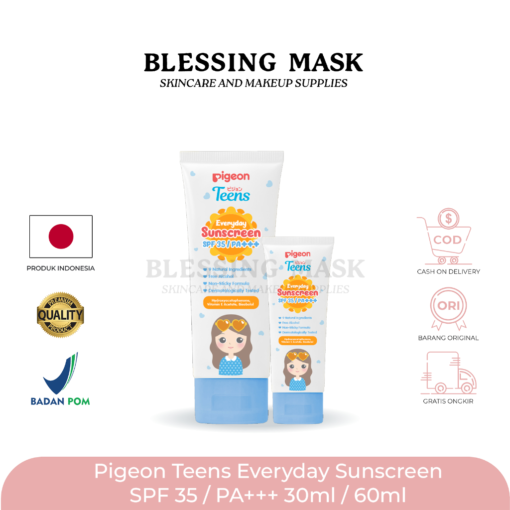 Jual PIGEON TEENS Everyday Sunscreen SPF 35/PA+++ 30mL | Shopee Indonesia