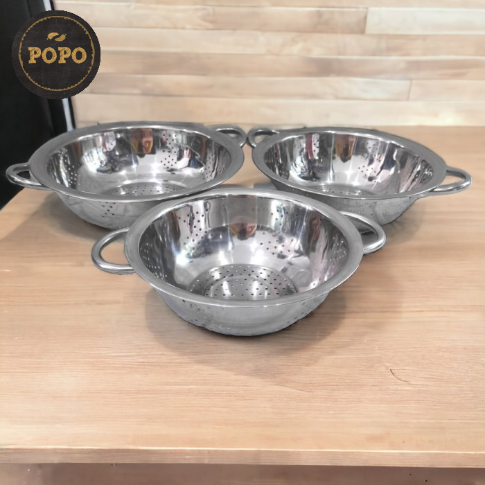 Jual Sangku Nasi Bakul Wakul Mangkok Buah Colander Stainless Lubang ...