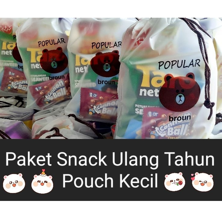 Jual Paket Snack Ulang Tahun / Pouch Hampers Mini / Bingkisan Ulang ...