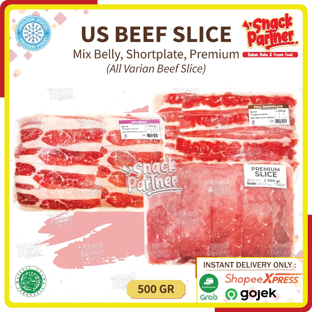 Jual US BEEF SLICE / Daging Sapi Iris 500 GR (PENGIRIMAN INSTANT ONLY ...