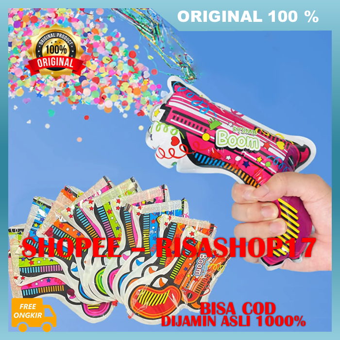 Jual Fireworks Pistol Kembang Api Mainan Tiup Confetti Ulang Tahun Isi ...