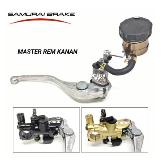 Jual master rem samurai kanan master rem nissin brake pump kanan tabung ...