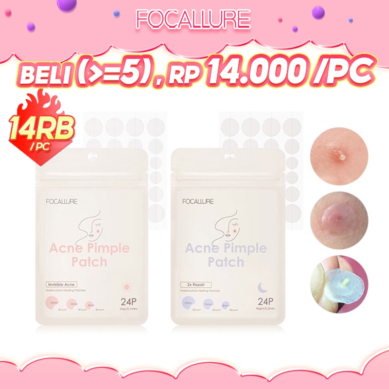 Jual FOCALLURE Day & Night Spot Patch Acne Repair Patch Pengobatan Jerawat Acne Treatment Long ...