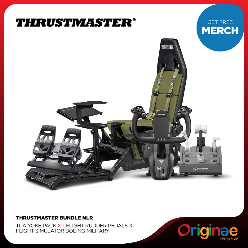 Jual [BUNDLE] Thrustmaster TCA Yoke Pack Boeing + TFRP Rudder Pedals ...