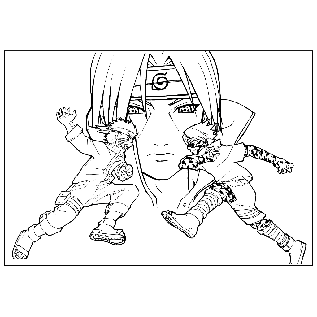 Jual Kertas Gambar Mewarnai Tema Naruto | Kertas Mewarnai | Murah ...