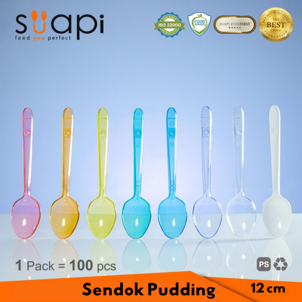 Jual Sendok Teh - Plastik Tes spoon - Sendok Pudding warna Food Grade ...