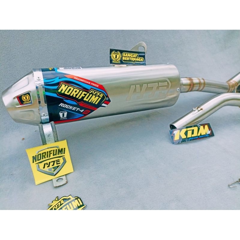 Jual knalpot norifumi Rocket 4 PNP Crf150l Klx150 All-Type D-Tracker ...
