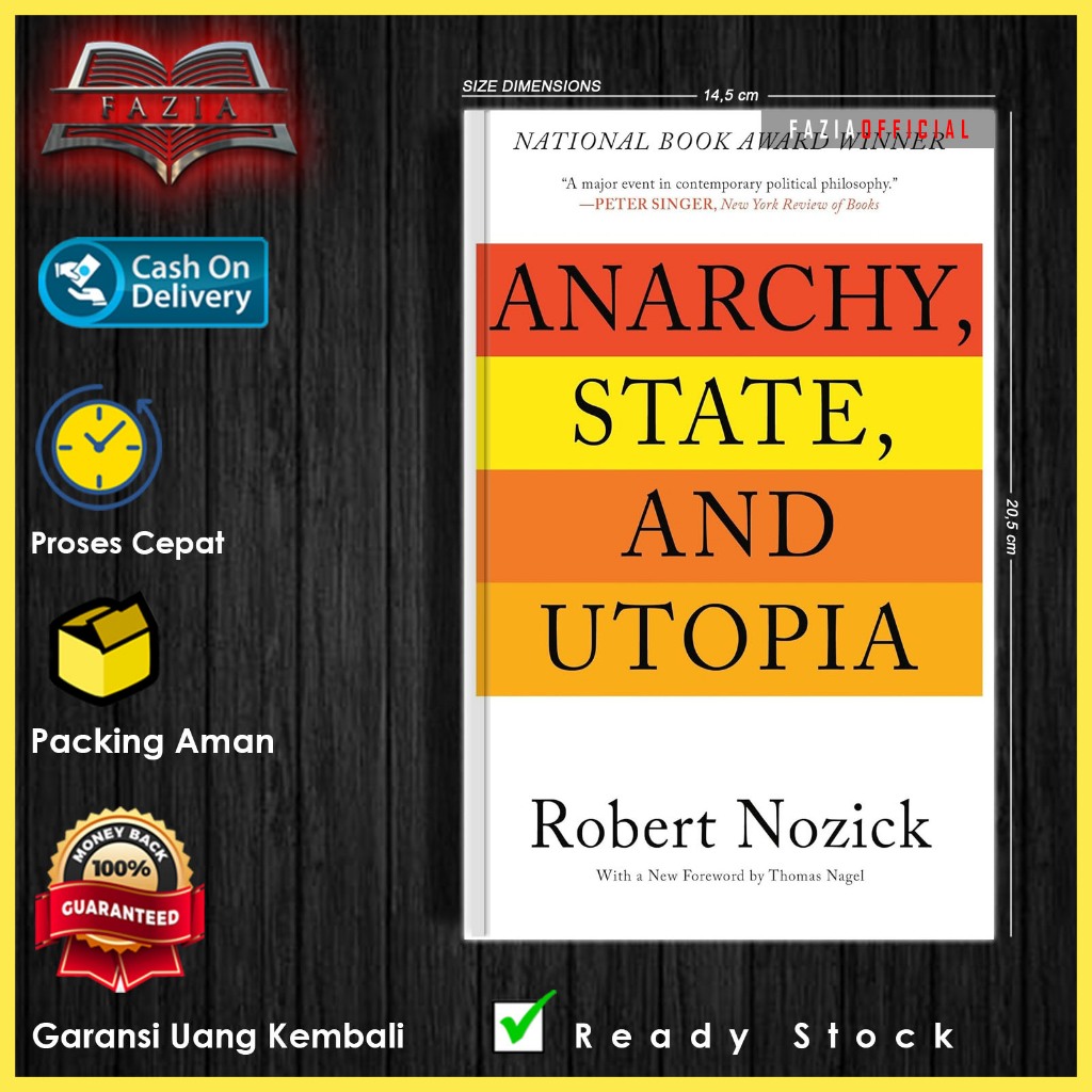 Jual Anarchy, State, and Utopia by Robert Nozick (English/Indonesia ...