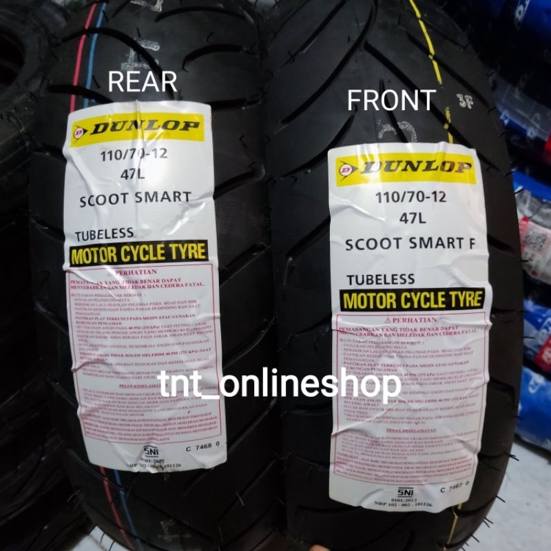 Jual BAN LUAR FAZZIO 110/70-12 DUNLOP | Shopee Indonesia