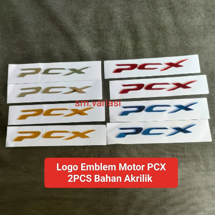 Jual Logo Emblem PCX 2PCS Stiker Tulisan Timbul Akrilik 2mm | Shopee ...