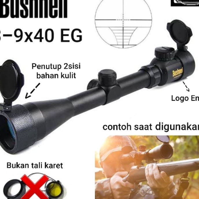 Jual Promo Teleskop Bushnell 3-9x40 EG Telescope 3 Lampu RGB Tele ...