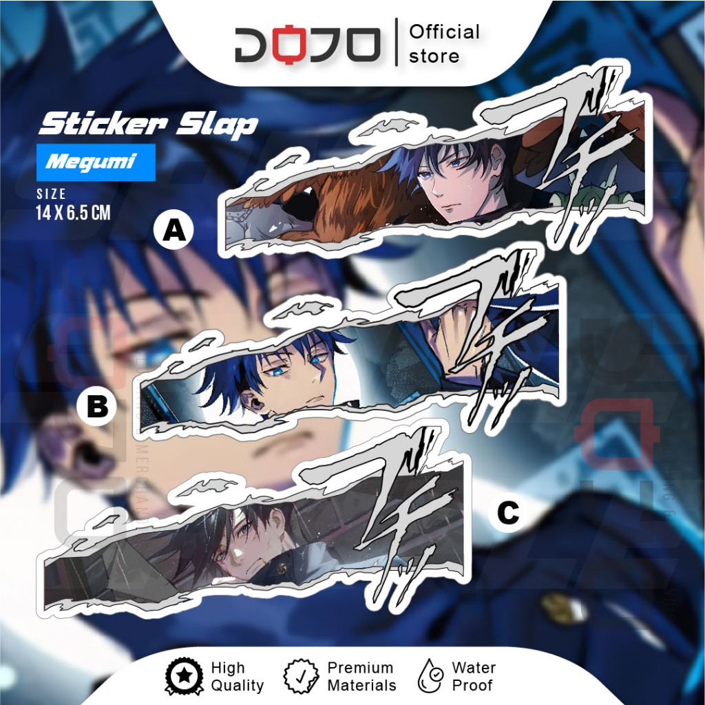 Jual Sticker VINYL anime Jujutsu Kaisen Warning motor mobil JDM ...