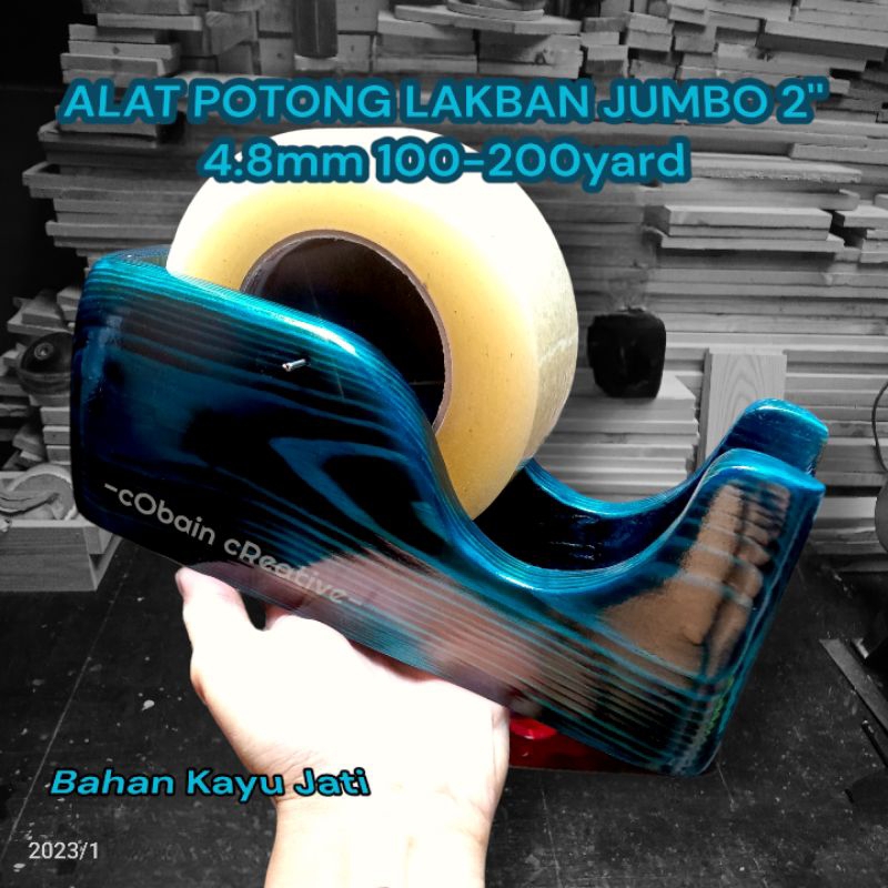 Jual TAPE CUTTER LAKBAN 2 inchi DISPENSER TAPE ISOLASI BESAR | Shopee ...
