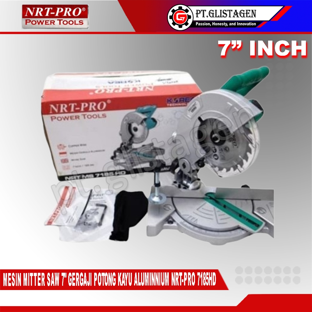 Jual NRT-PRO 7185 HD Mesin Miter Saw 7" inch Gergaji Potong kayu ...