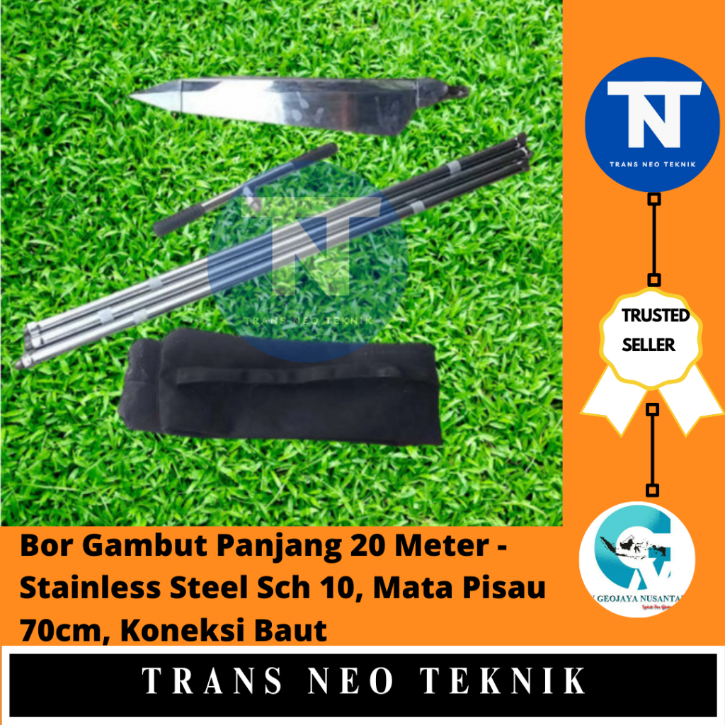 Jual Bor Gambut Panjang 20 Meter - Stainless Steel Sch 10, Mata Pisau ...