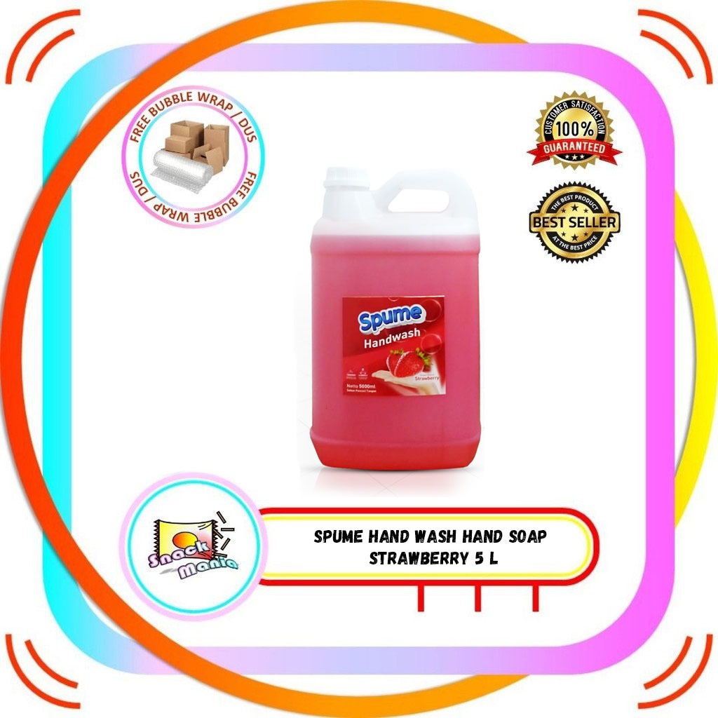 Jual Spume Hand Wash Hand Soap Strawberry ~ 5 Liter Sabun Cuci Tangan ...