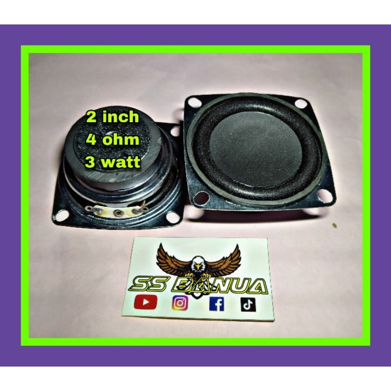 Jual speaker 2 inch 3watt 4ohm | Shopee Indonesia