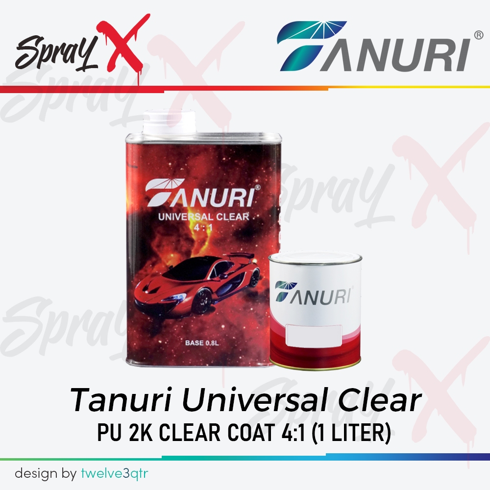 Jual TANURI UNIVERSAL 2K CLEAR COAT 4:1 VOLUME 1 LITER / TANURI ...