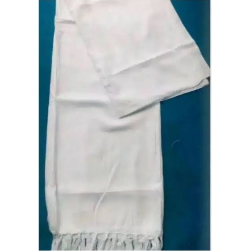 Jual sorban putih polos panjang gus azmi | Shopee Indonesia