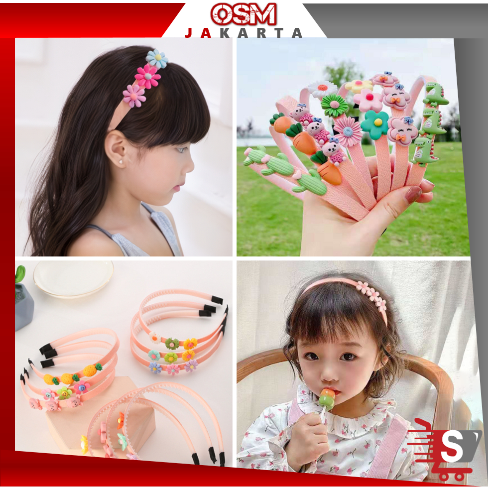 Jual OSM JKT F6066 Bando Cute Anak Perempuan / Bando Karakter Lucu ...
