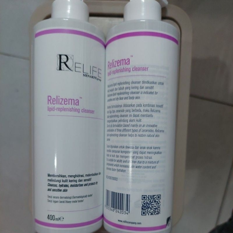 Jual RELIZEMA lipid-replenishing cleanser sabun mandi/LOTION ULTRA ...
