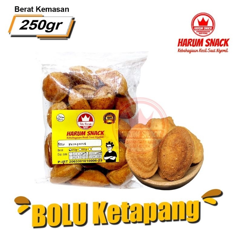 Jual BOLU KETAPANG GRADE B 250 gram [Harum Snack Official] | Shopee ...