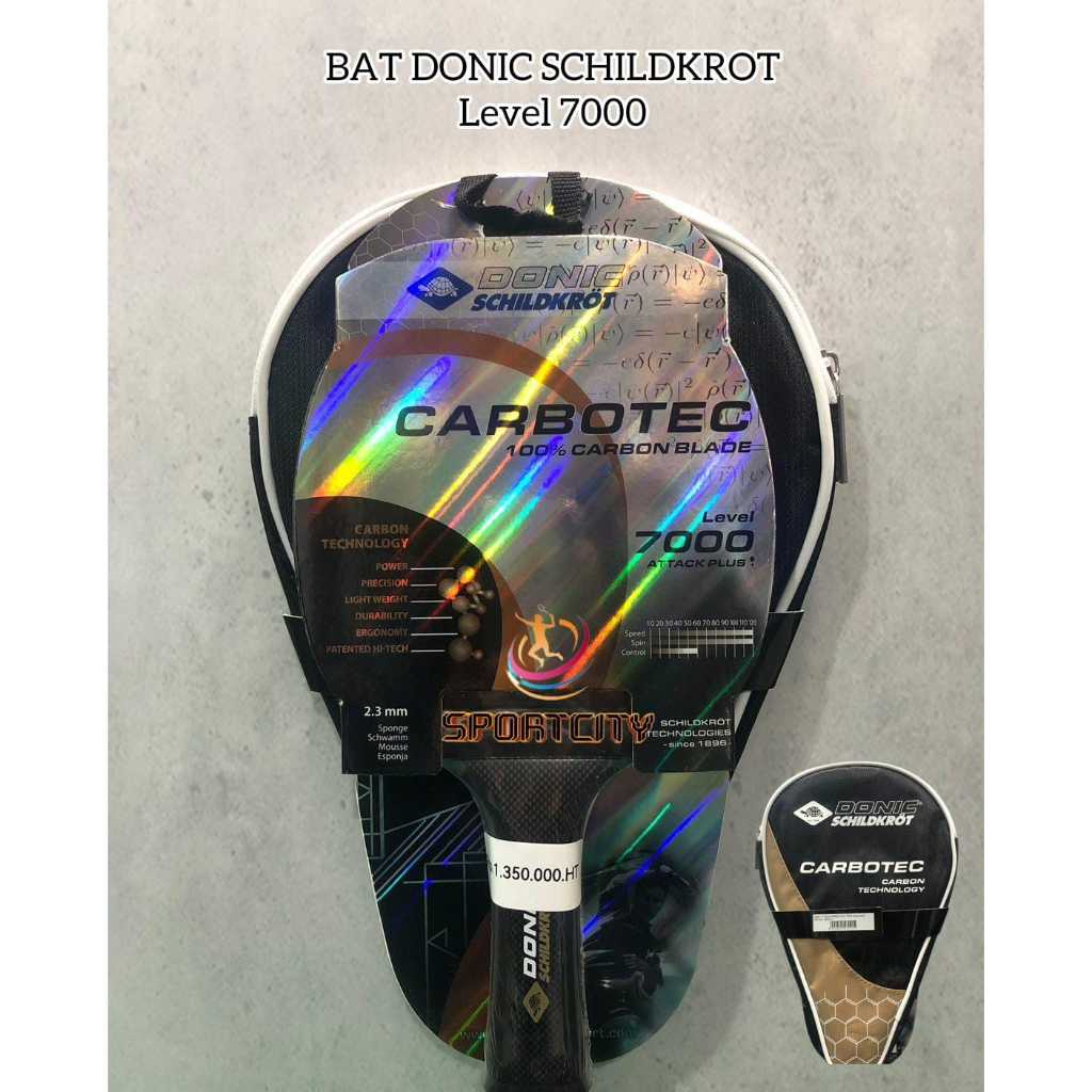Jual Bat Pingpong Donic CARBOTEC LEVEL 7000 Original Bat Tenis meja | Shopee Indonesia