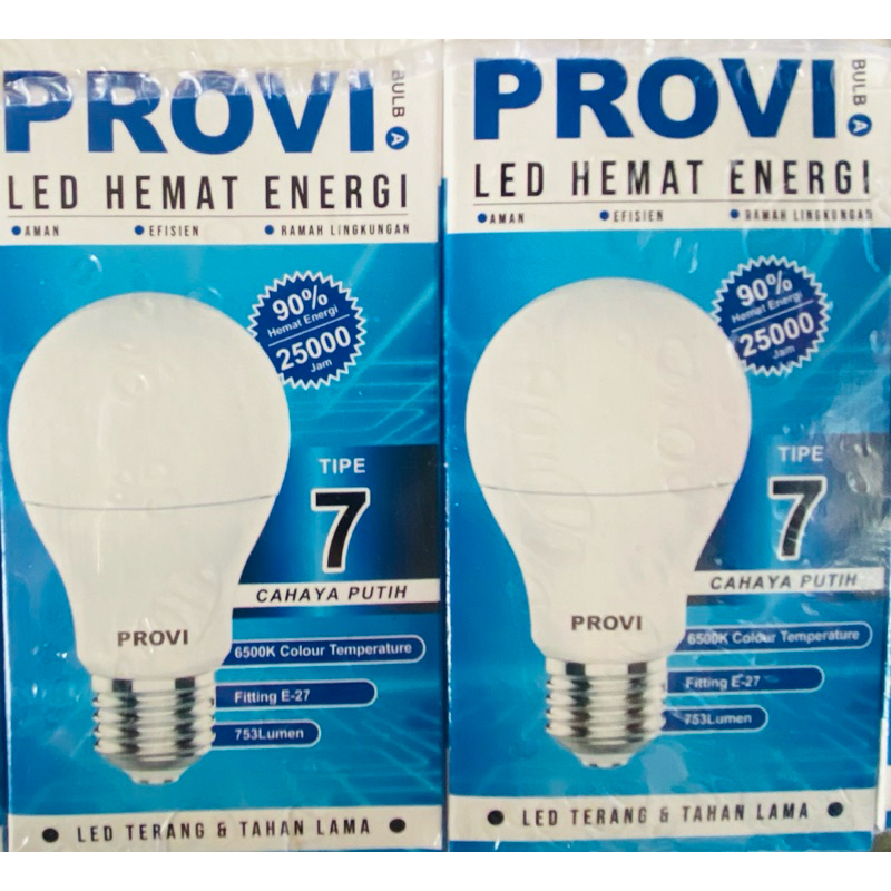 Jual 10 PCS LAMPU PROVI 7W LED LIGHT BULB | Shopee Indonesia