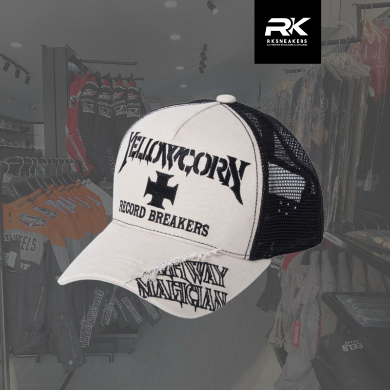 Jual Yellow Corn Cap YC-010 Ivory Black 100% Authentic | Shopee Indonesia