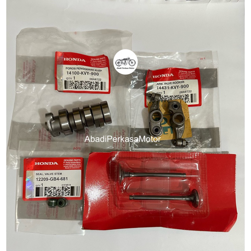 Jual Paket Komplit Noken As + Pelatuk Klep + Klep Set + Seal Klep Honda ... Jual Paket Komplit Noken As + Pelatuk Klep + Klep Set + Seal Klep Honda ...