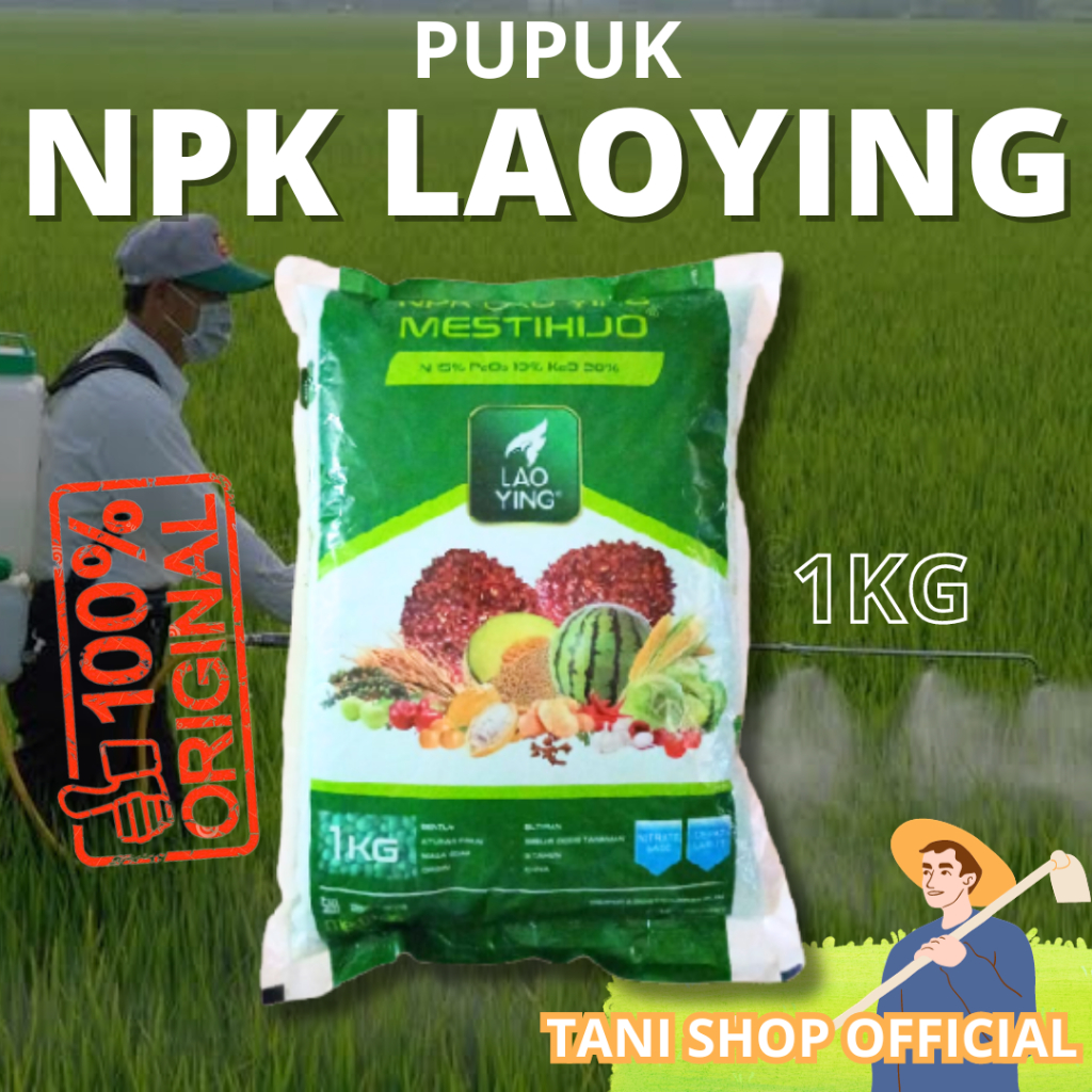 Jual pupuk npk lao ying hijau mesti hijau asli original | Shopee Indonesia