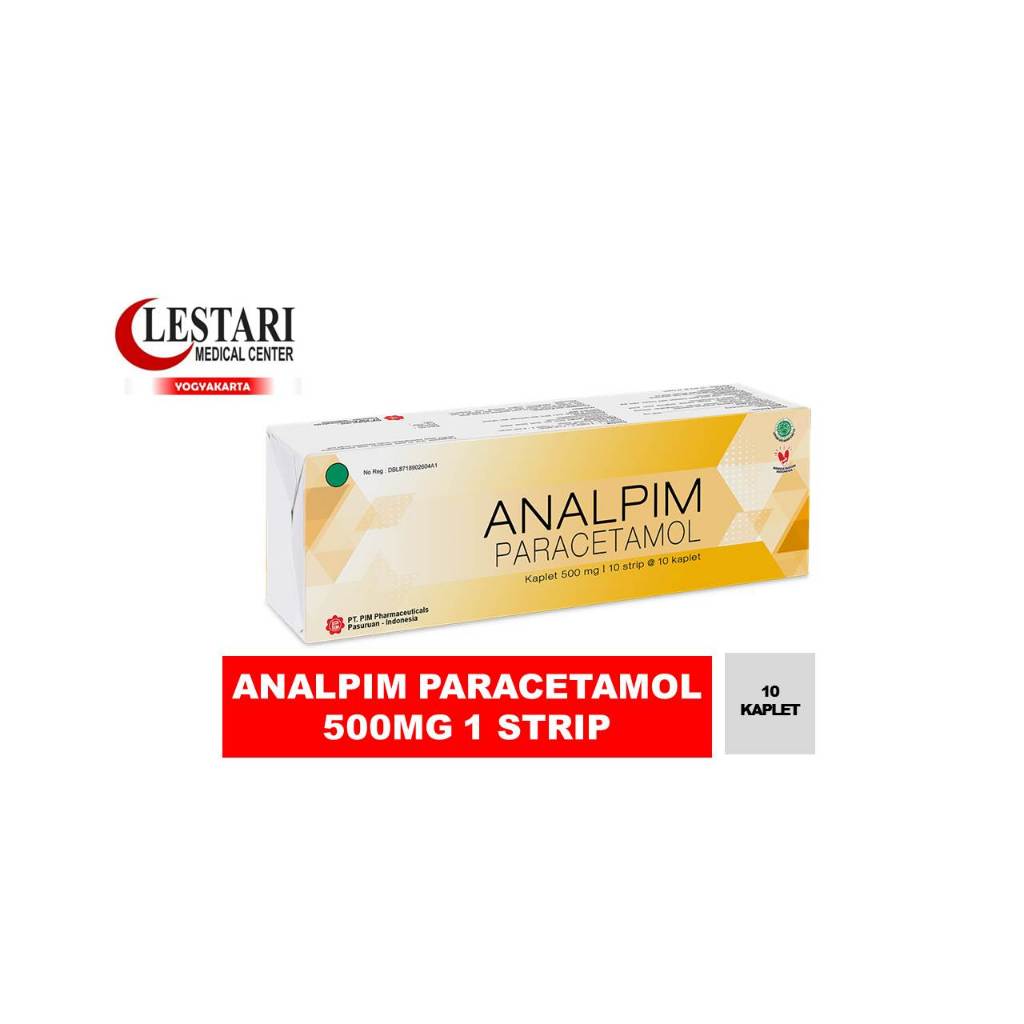 Jual Analpim Paracetamol 500mg / 1 Strip / 10 Kaplet | Shopee Indonesia